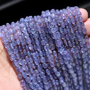 Tanzanite Smooth Oval Shape Beads Natural Tanzanite Plain 5 MM Precious ...