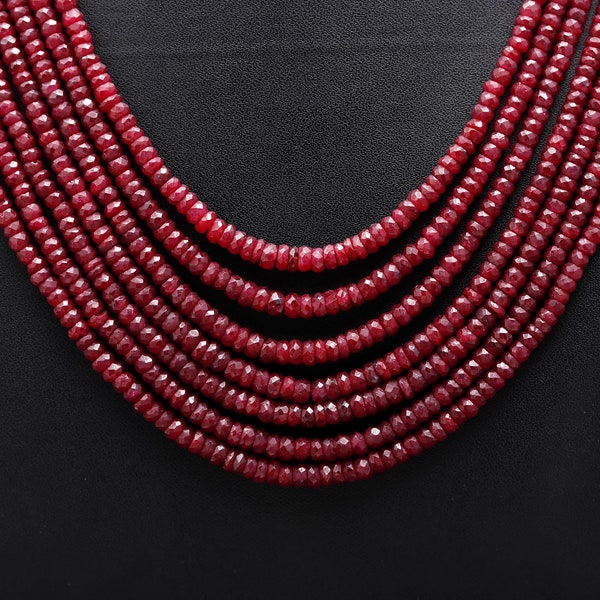 Natural Ruby Beads - Etsy
