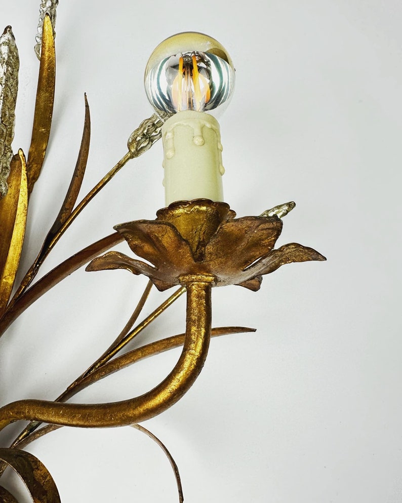 Vintage Wheat Wall Lamp - Etsy