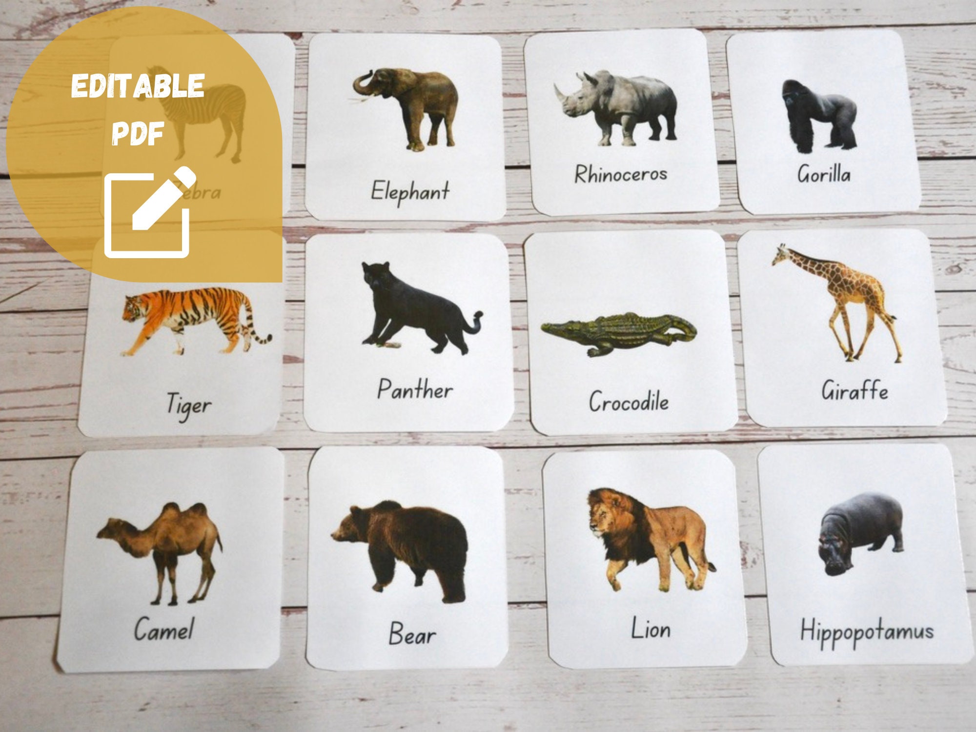 Farm Matching Cards for Safari Toobs Montessori Language Cards Learning ...