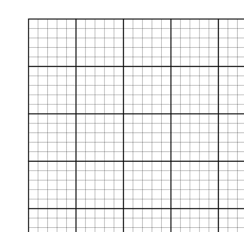Printable Graph Paper - Etsy