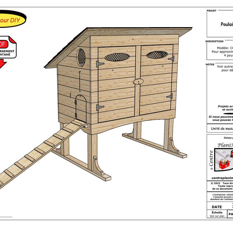 Chicken Coop Drawing - Etsy