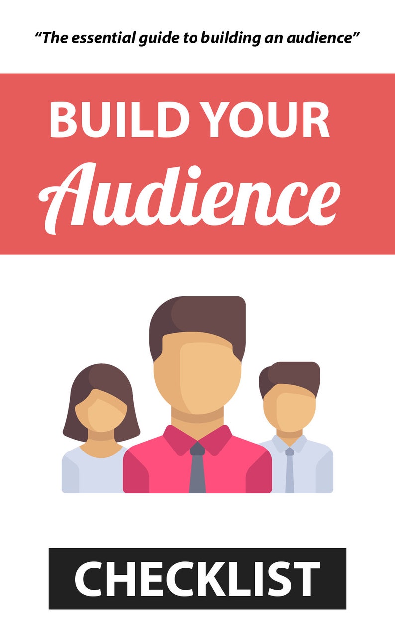 Build Your Audience + Checklist PDF Ebook, Digital Download - Etsy