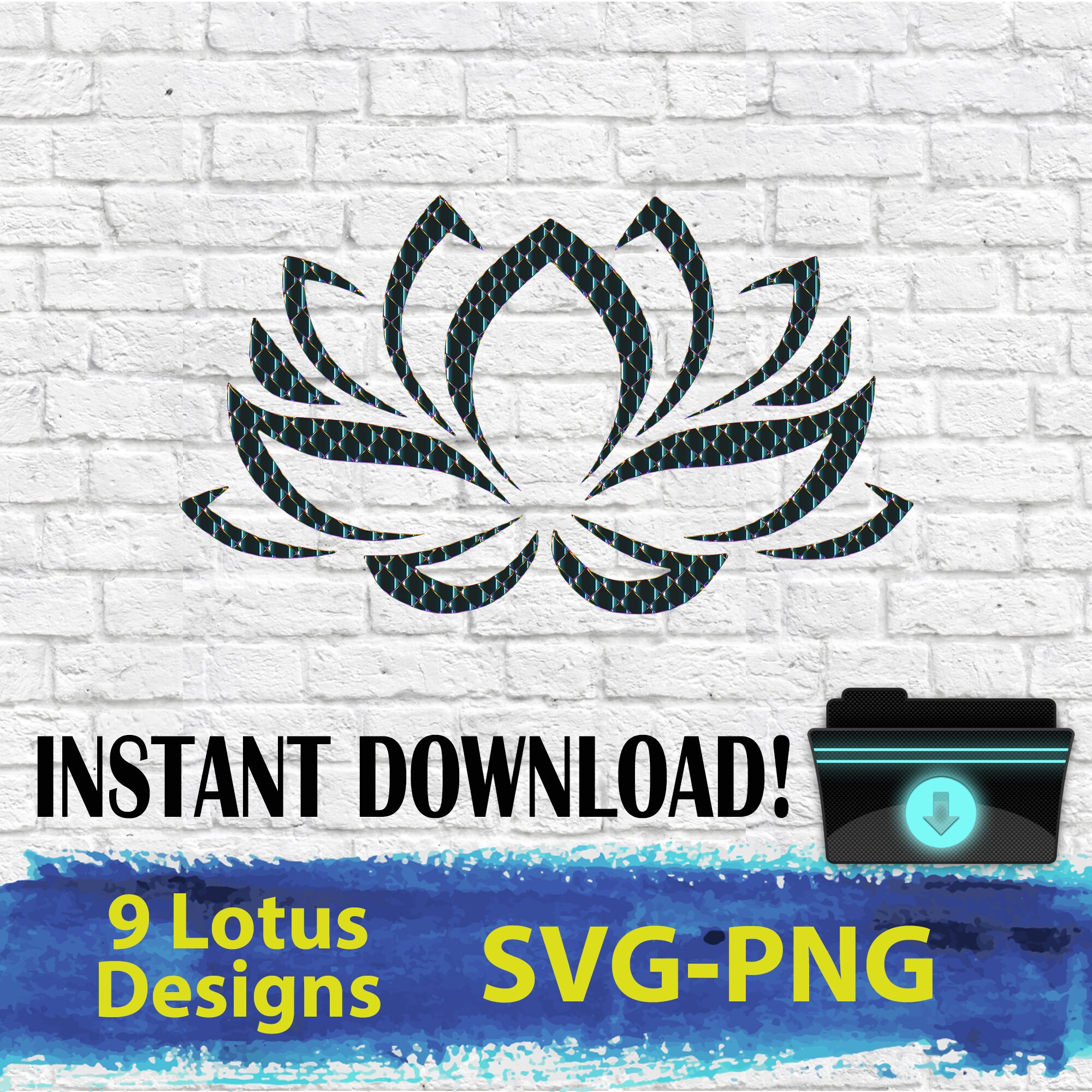 Lotus Svg, Lotus Png, 9 Lotus Flowers Svg Bundle, Lotus Flower Vector ...