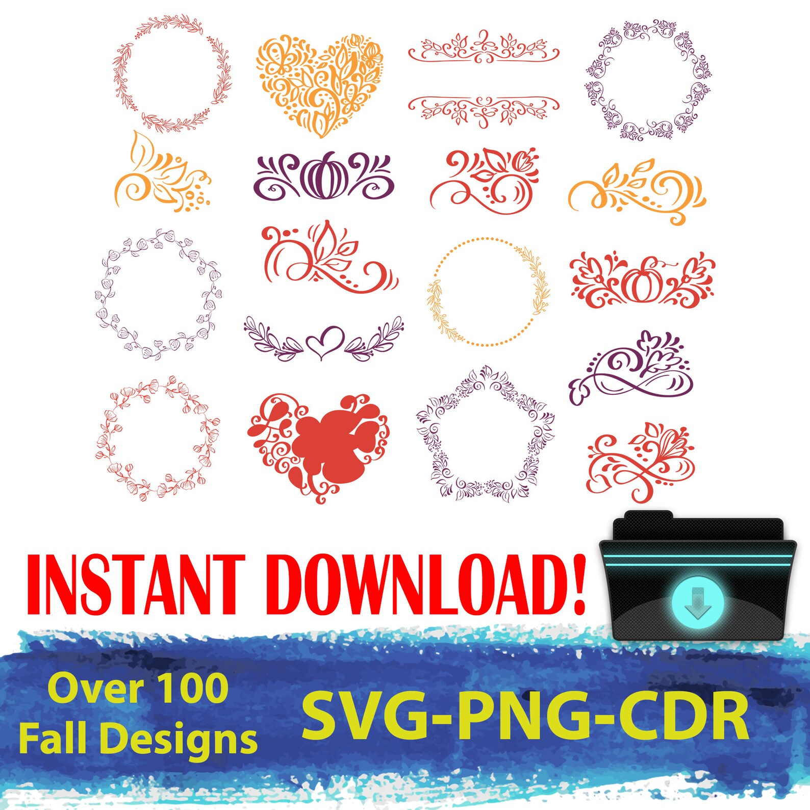 Fall SVG Bundle Fall Png Fall Cricut Autumn Clipart Autumn - Etsy