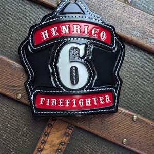 Custom Firefighter Leather Helmet Shield - Etsy