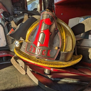 Firefighter Boston Leather Shield - Etsy