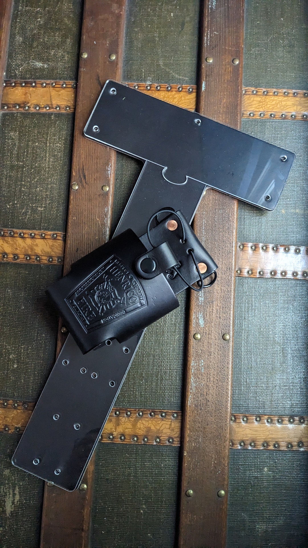 Acrylic Template for Leather Firefighter Radio Pouch - Etsy