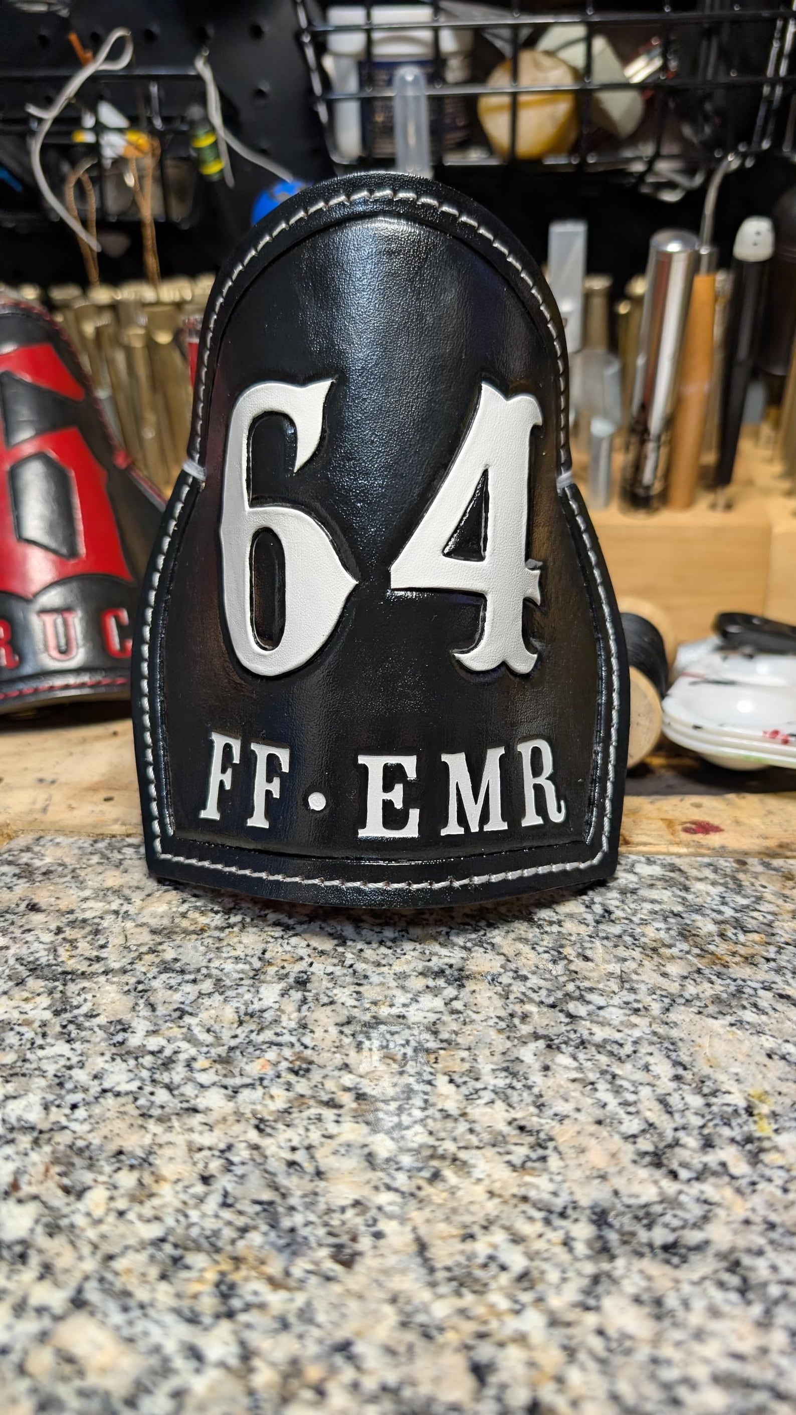 Firefighter Boston Leather Shield - Etsy