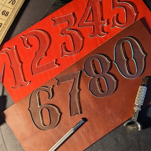 Acrylic Number Set for Leathercraft - Etsy