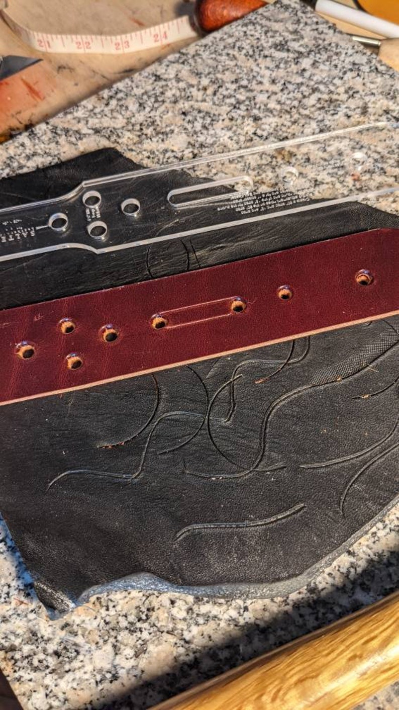 Firefighter Leather Radio Strap Template/jig - Acrylic - Etsy