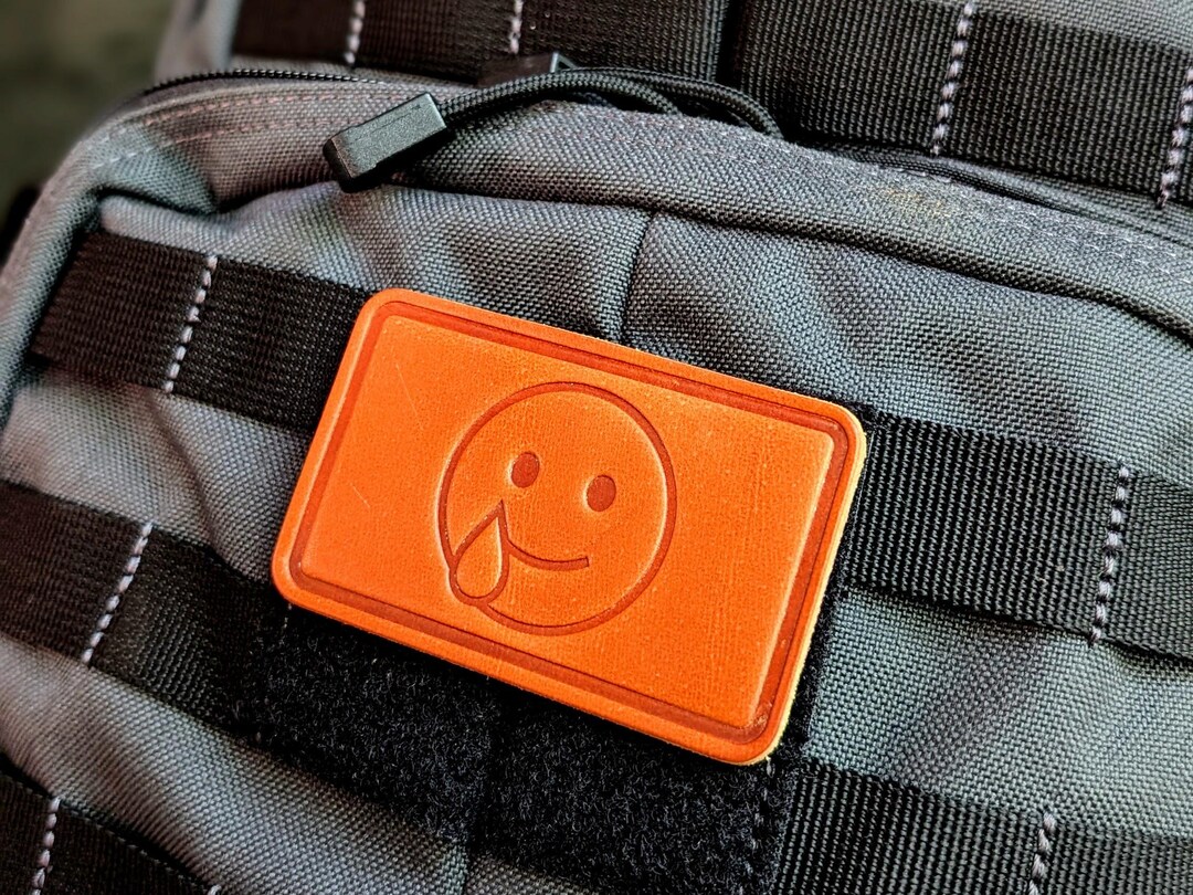 Happy Tears Leather Morale Patch – Made in USA - Etsy