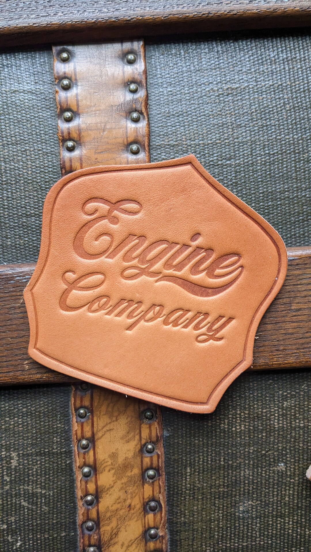 Firefighter Leather Shield Coasters - Etsy