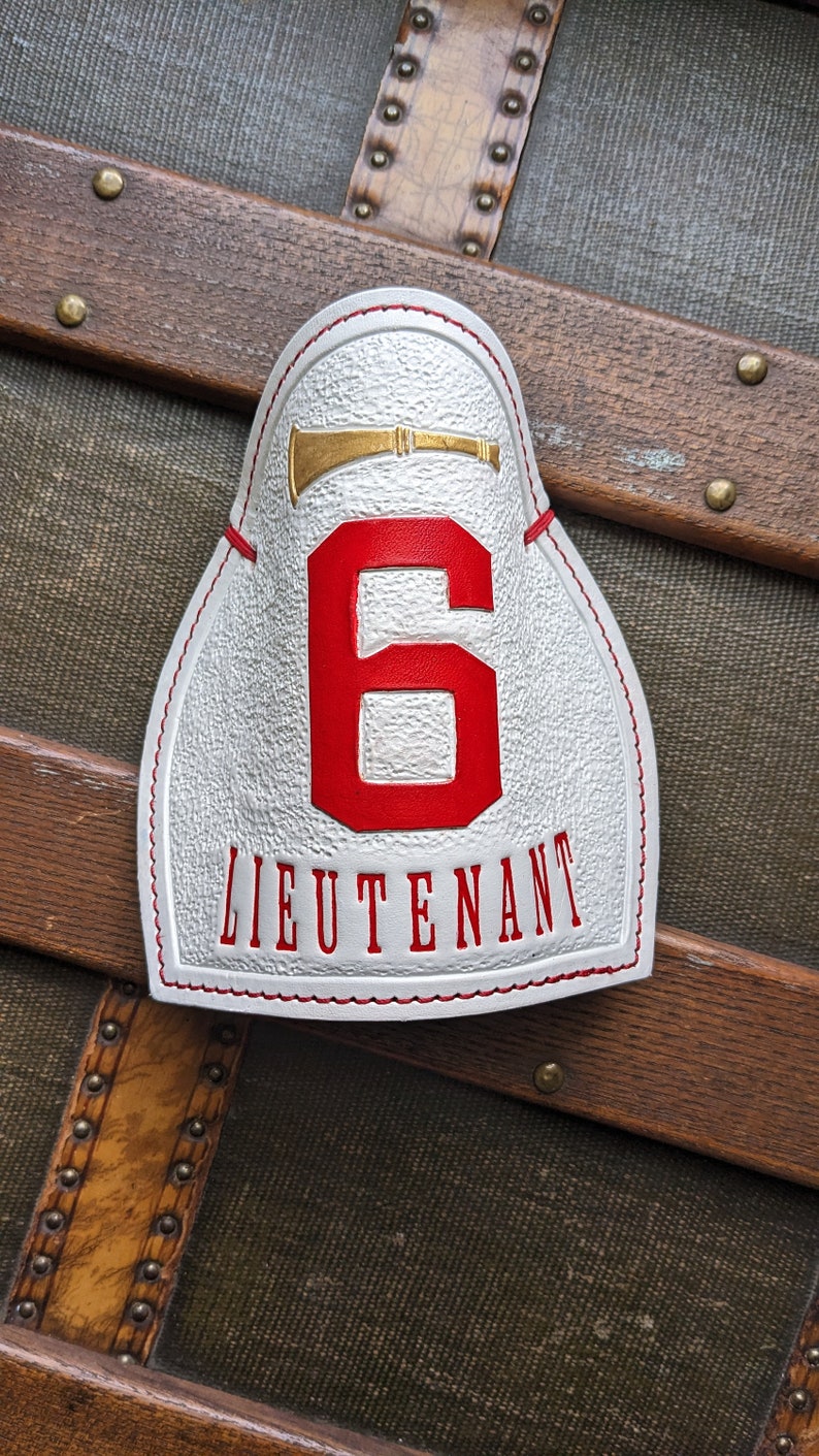 Firefighter Boston Leather Shield - Etsy