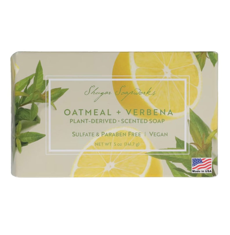 Oatmeal Verbena Plant Derived Scented Soap Plant Based, Vegan, Natural ...
