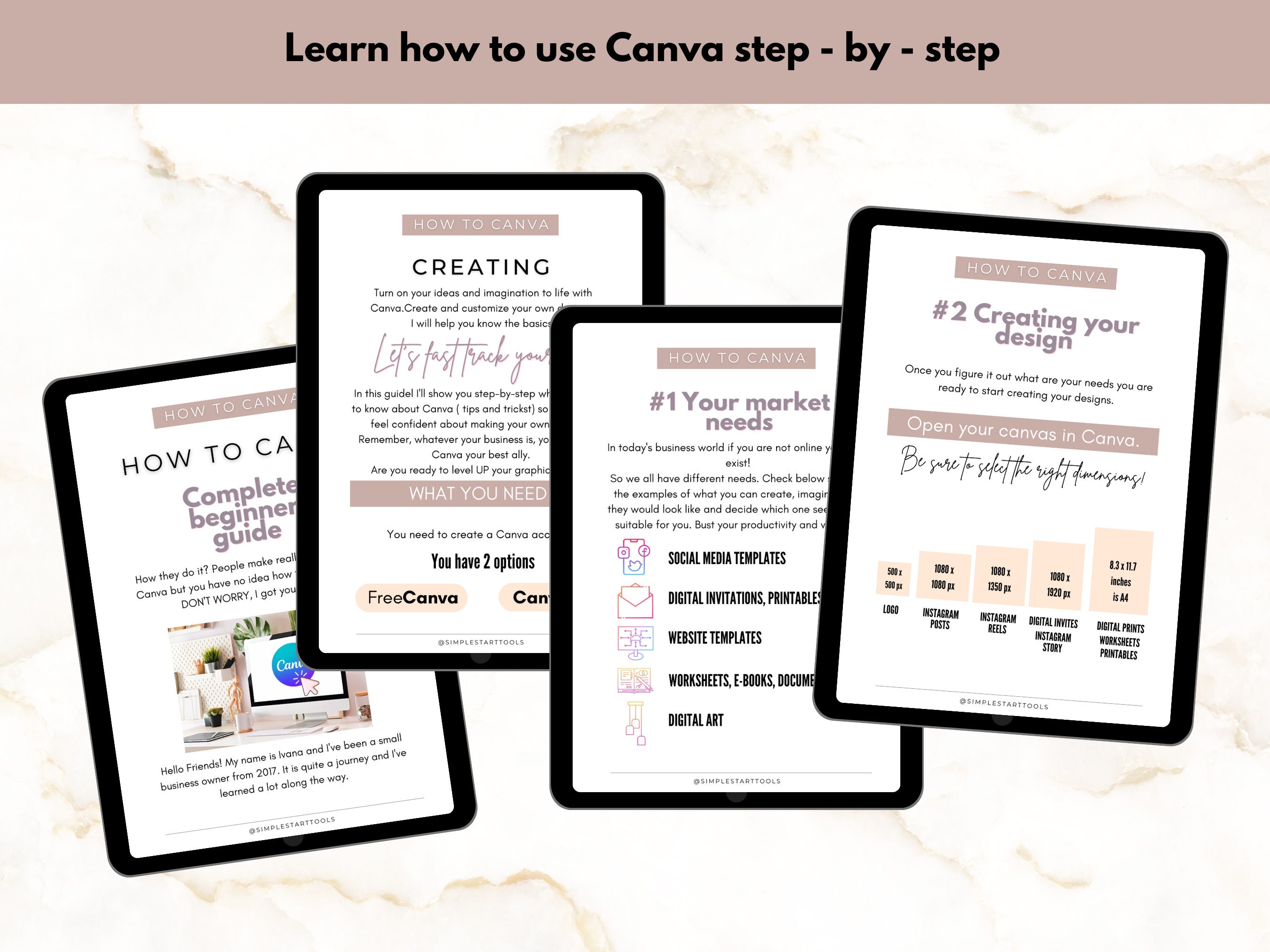 How to Use Canva Beginner BASIC Guide marketing Small Business Canva Guide for Beginners, How to ...
