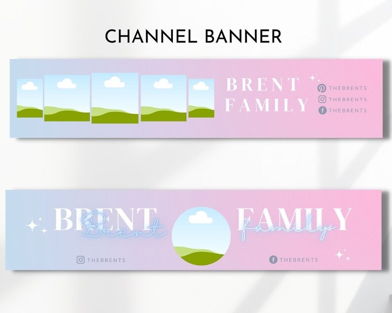 Youtube Branding Kit Family Life Style Vlog, Youtube Brand Kit ...
