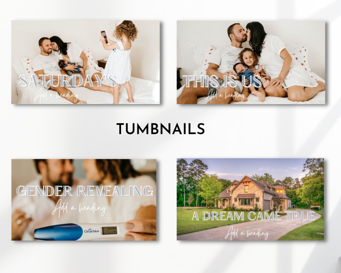 Youtube Branding Kit Family Life Style Vlog, Youtube Channel Kit ...