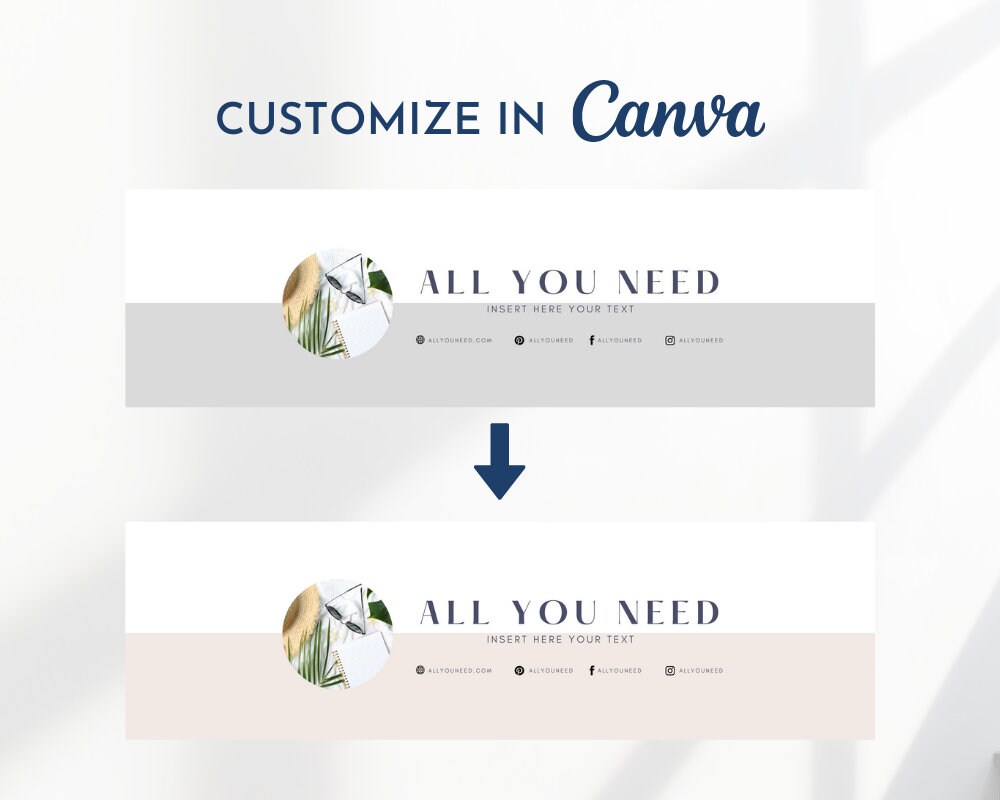 Grey Minimalist Youtube Branding Kit, Youtube Channel Kit, Editable ...