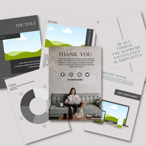 25 Pages Ebook Template A4 and US Letter -done for You Ebook Canva Playbook - Editable A4 Size ...