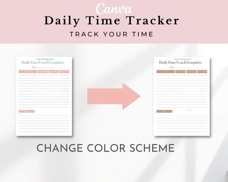 Work Log Time Tracker Editable Printable PDF - Time Spent Tracker ...