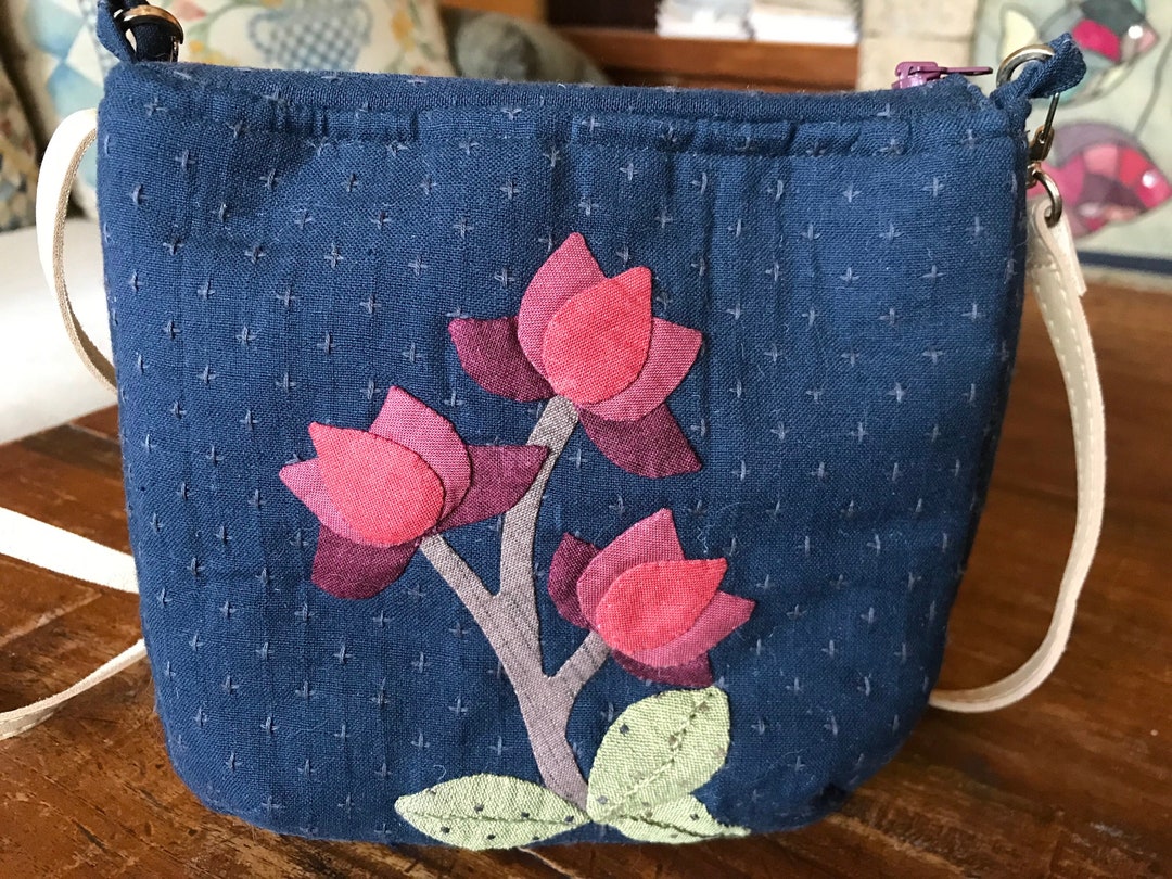 Small Shoulder Bag Made From High Quality Japanese Woven Fabrics With a ...