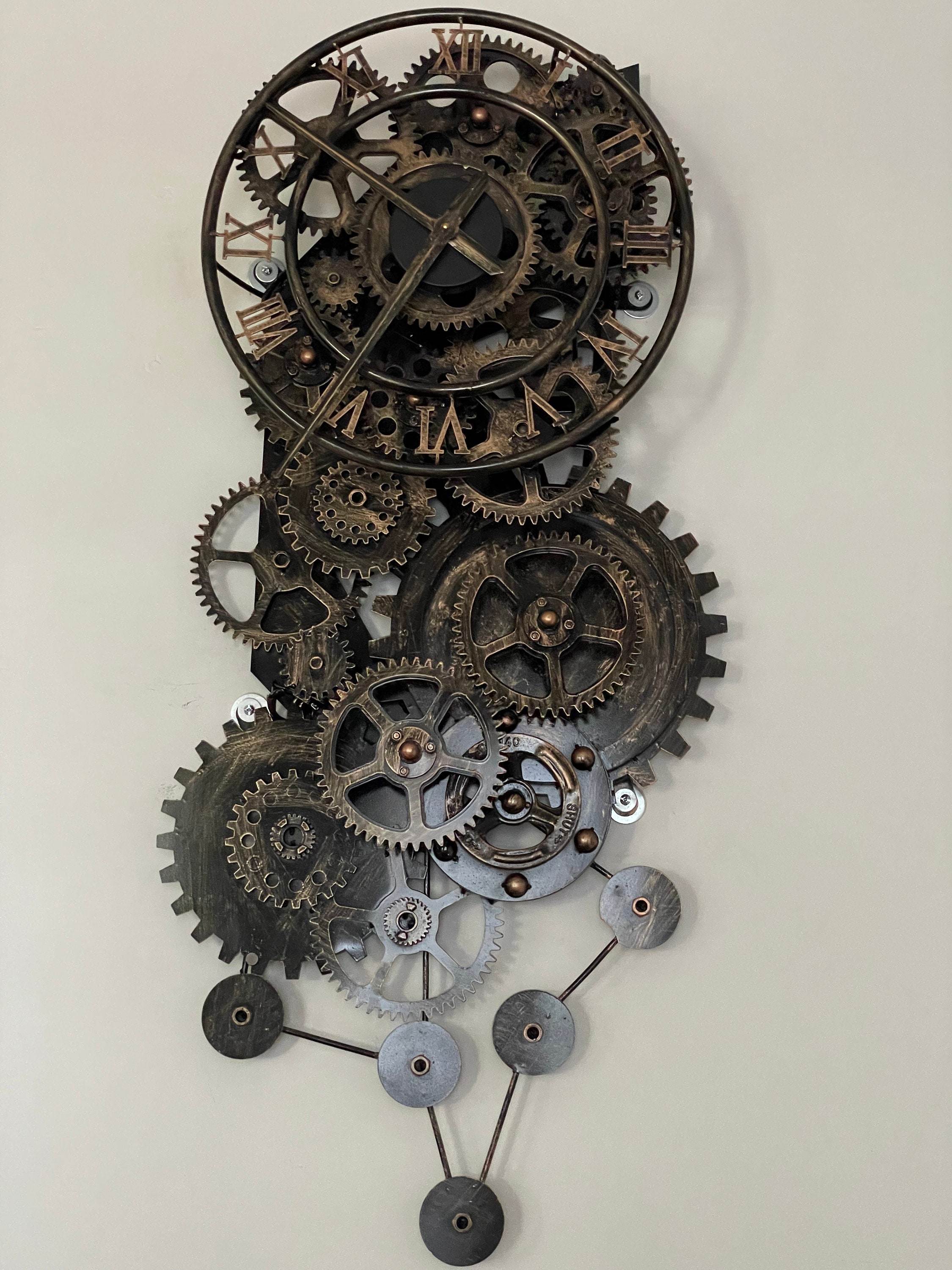 Steampunk Gears And Clock