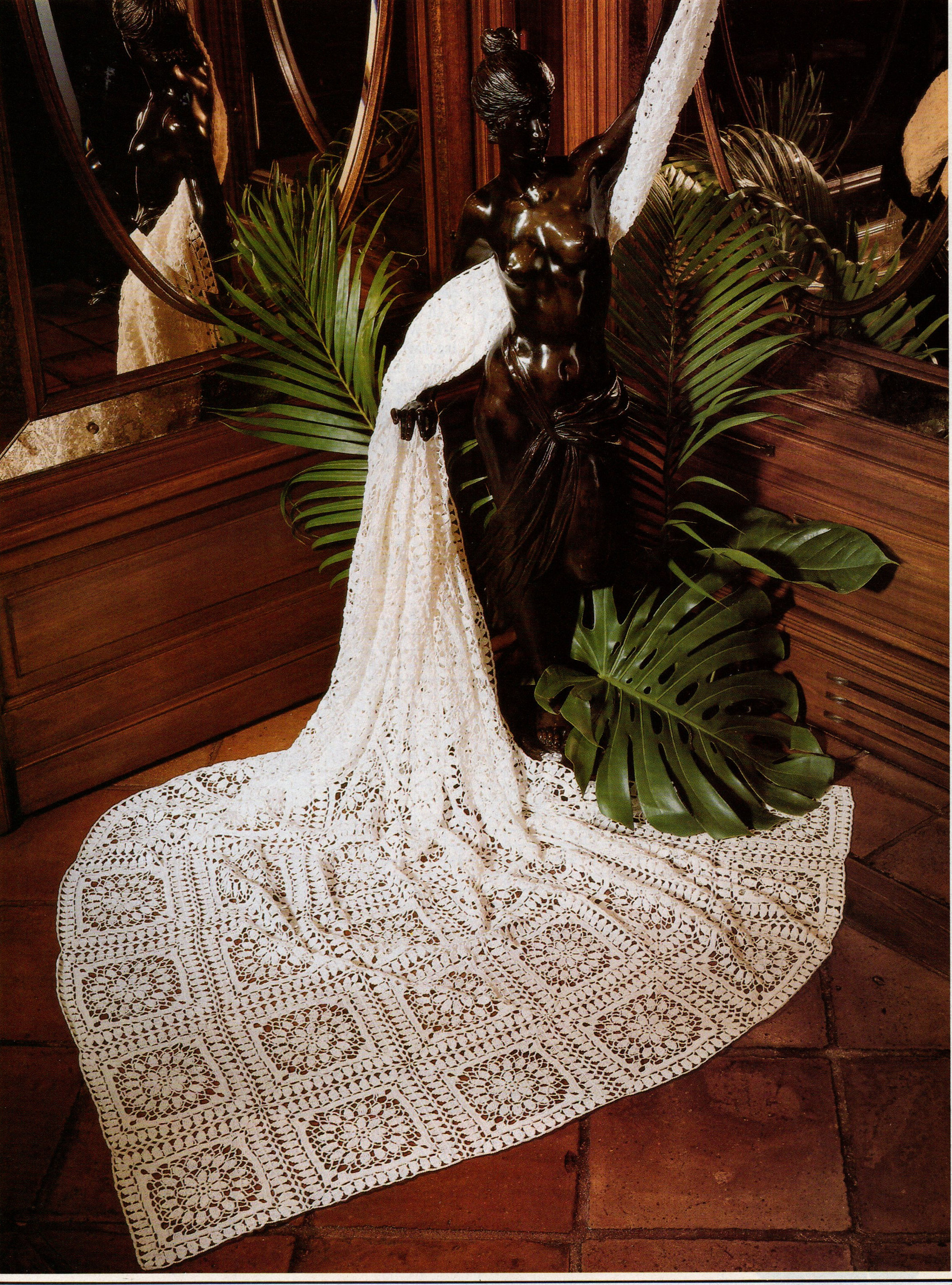 Lace Afghan Patchwork Afghan Pattern. Approx. 68-1/4 X 97-1/2. PDF ...