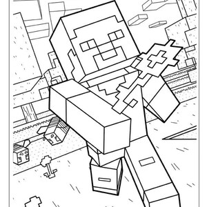 150 Coloring Pages of Minecraft - Characters and Scenes – Kid’s Party ...