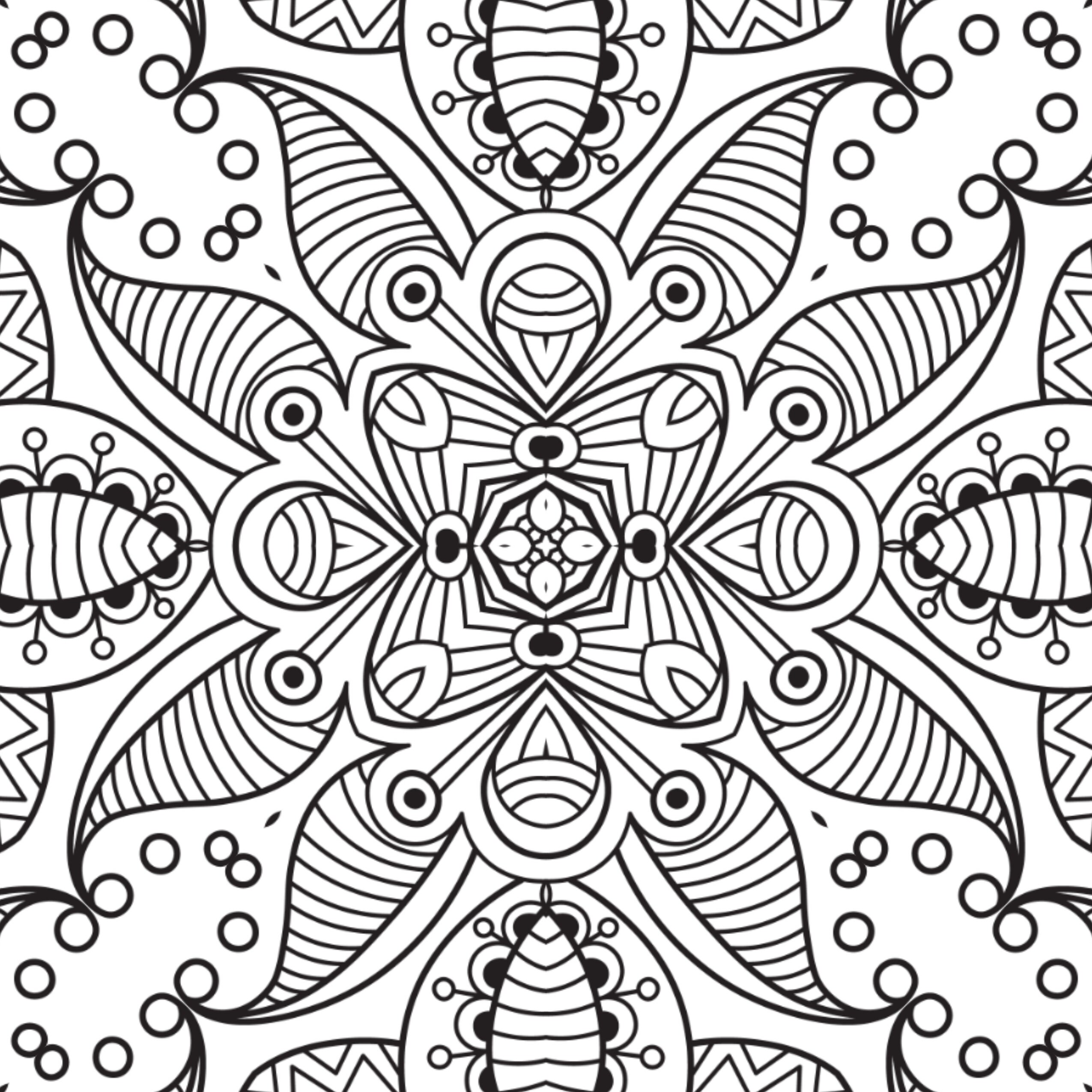 1000 + Mandala Coloring Pages - Full Volume 1 - Etsy
