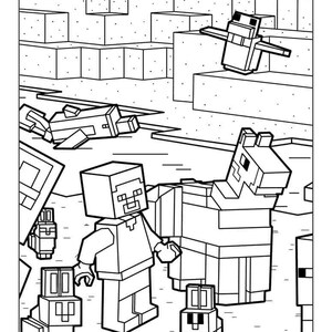150 Coloring Pages of Minecraft - Characters and Scenes – Kid’s Party ...