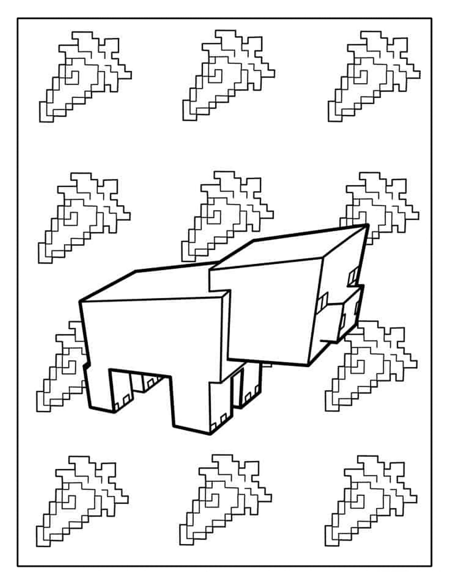 150 Coloring Pages of Minecraft Characters and Scenes Kids Party Kids ...