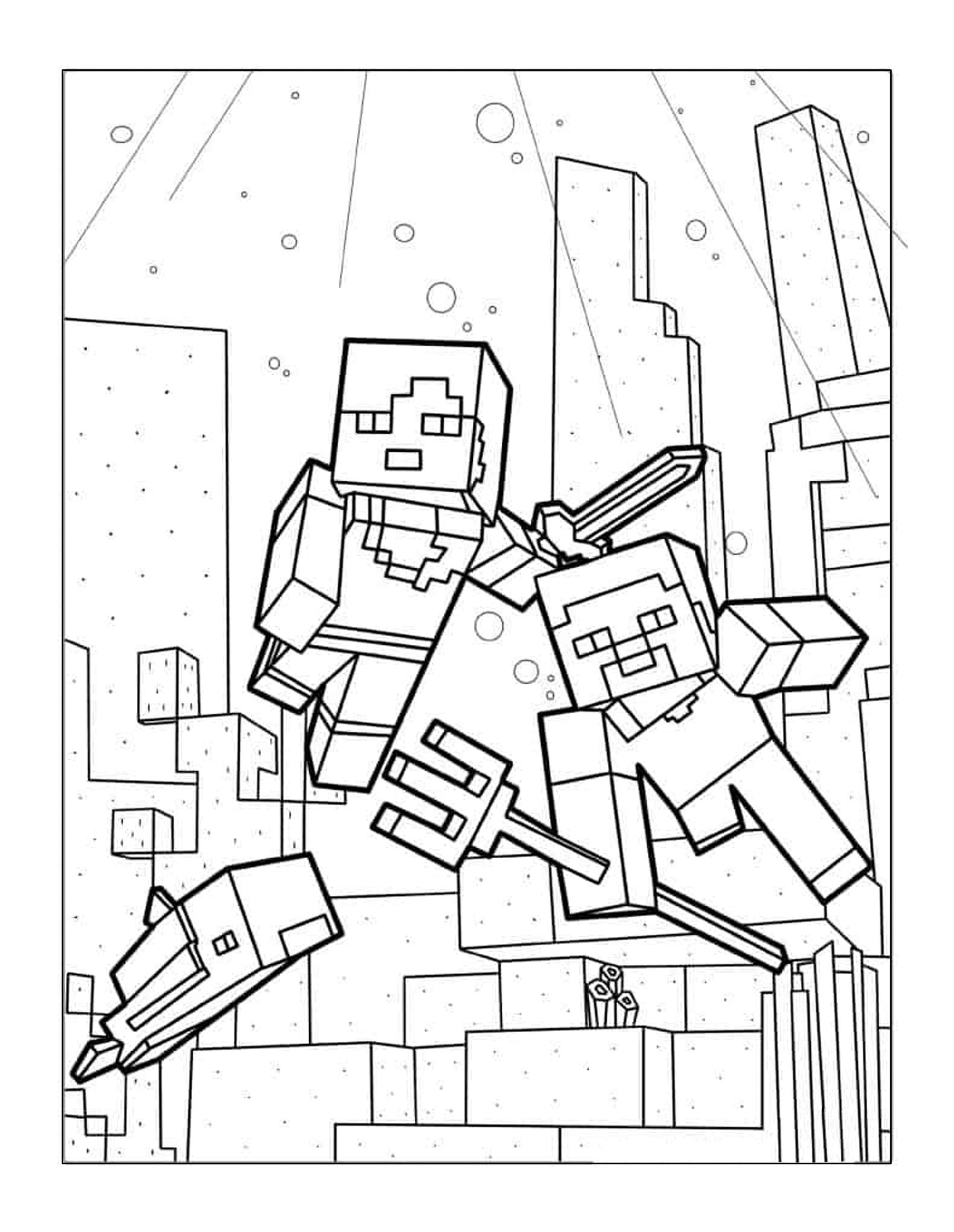 150 Coloring Pages of Minecraft Characters and Scenes Kids Party Kids ...