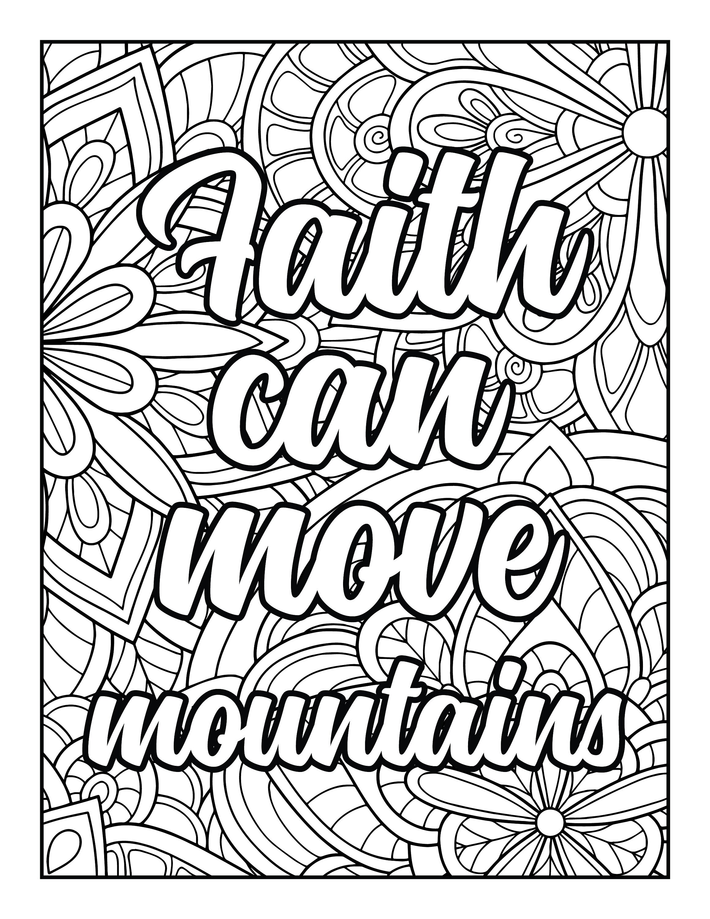 250 Adult Motivational Quotes Coloring Pages for Mental - Etsy