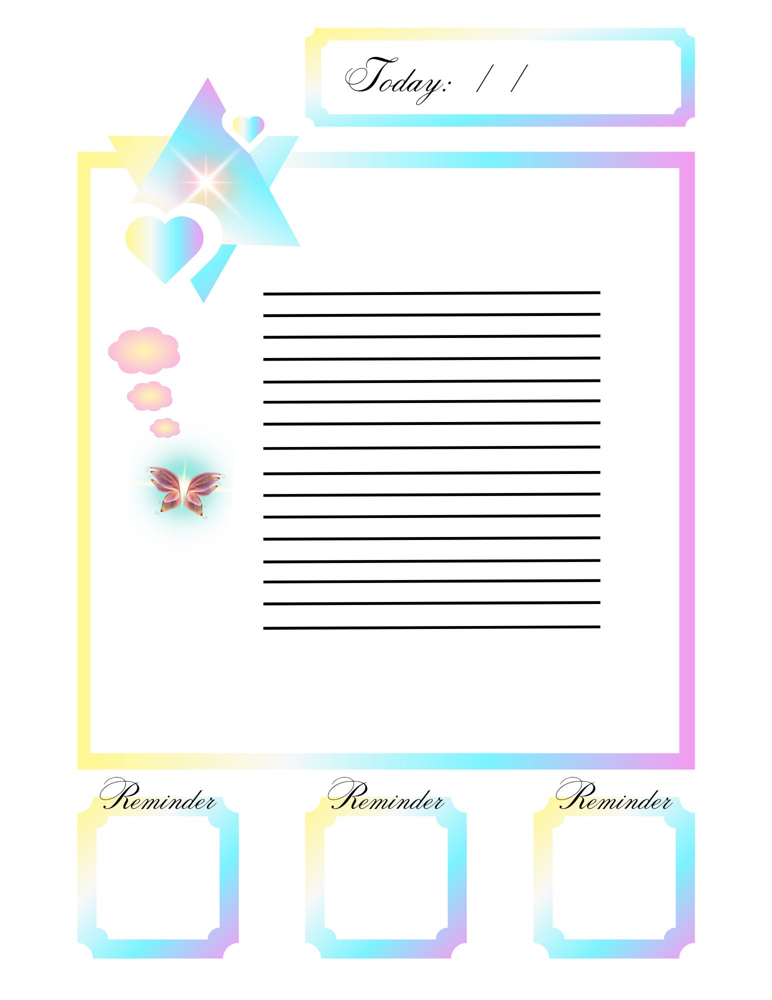 18 Planner Page Template Bundle From the 2024 Fairy Planner Collection - Etsy