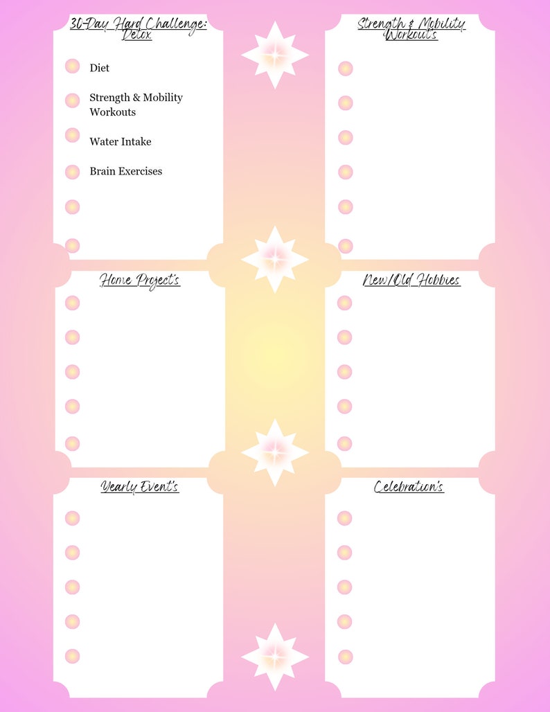 18 Planner Page Template Bundle From the 2024 Fairy Planner Collection - Etsy