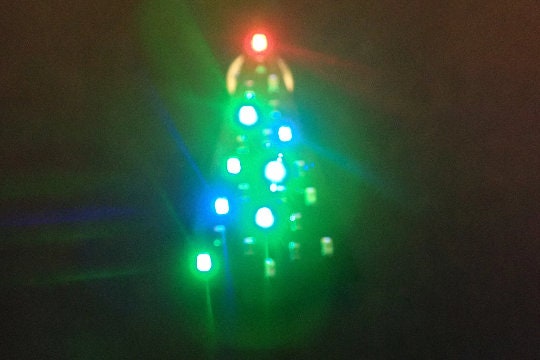 LED Flashing Christmas Tree Pin Badge - Etsy