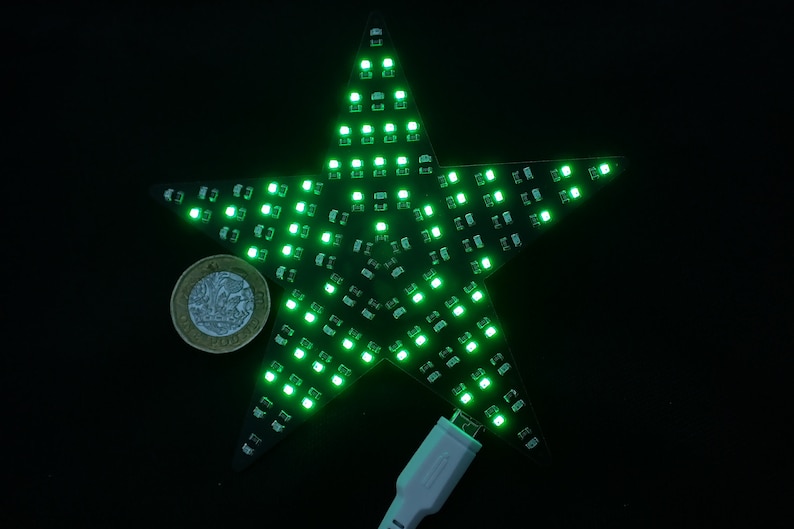 LED Flashing Christmas Star. Various Colours. - Etsy