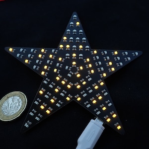 LED Flashing Christmas Star. Various Colours. - Etsy