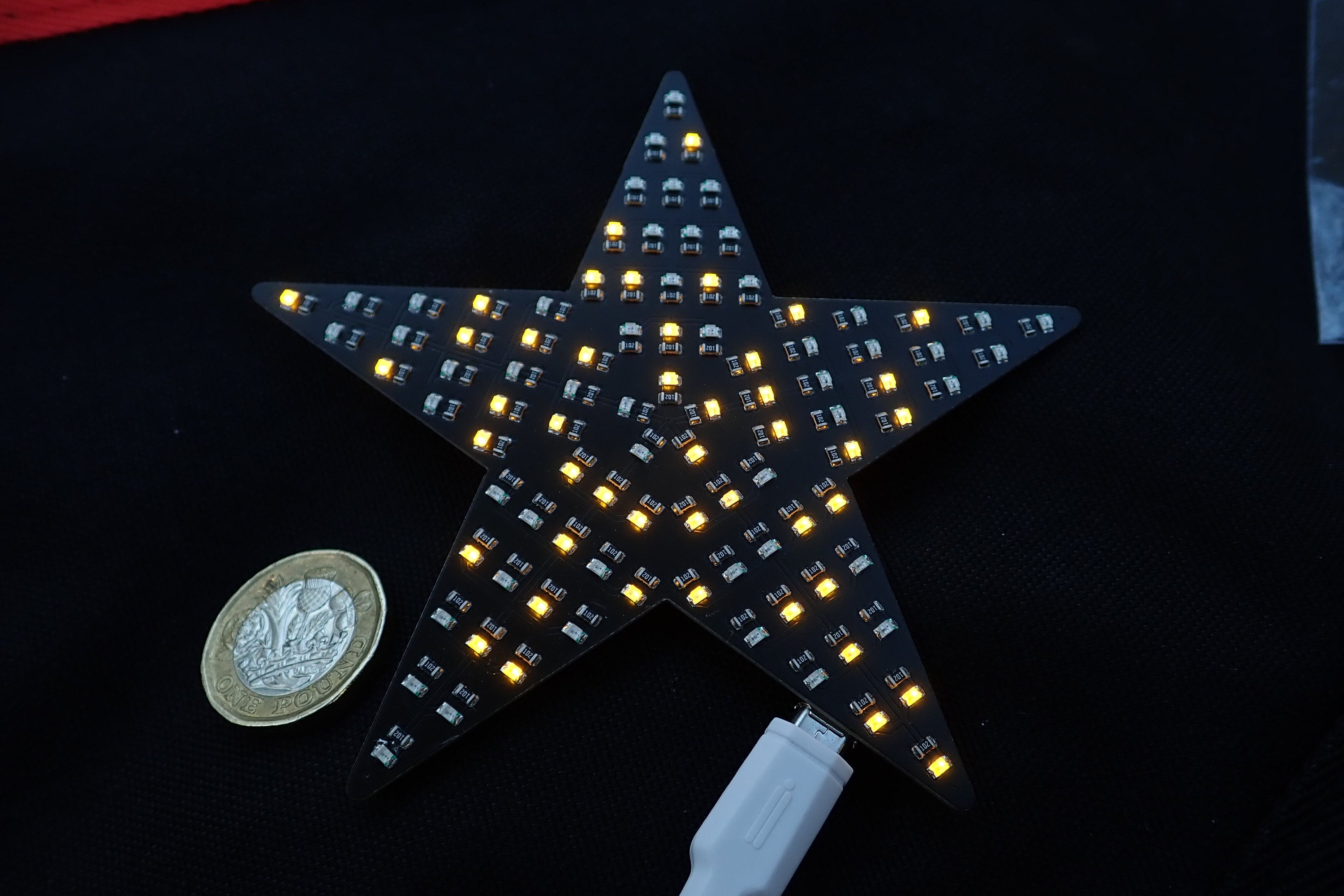 LED Flashing Christmas Star. Various Colours. - Etsy