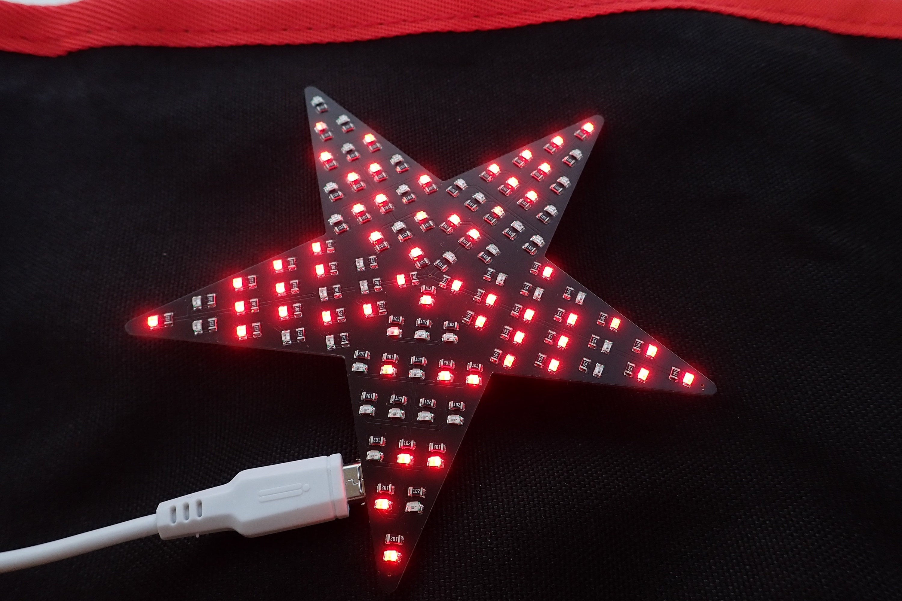 LED Flashing Christmas Star. Various Colours. - Etsy