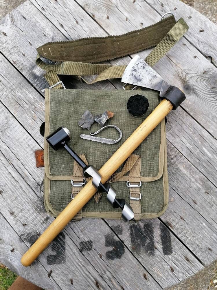 Pioneer Trapper Kit Bushcraft Survival Ax Vintage Retro - Etsy