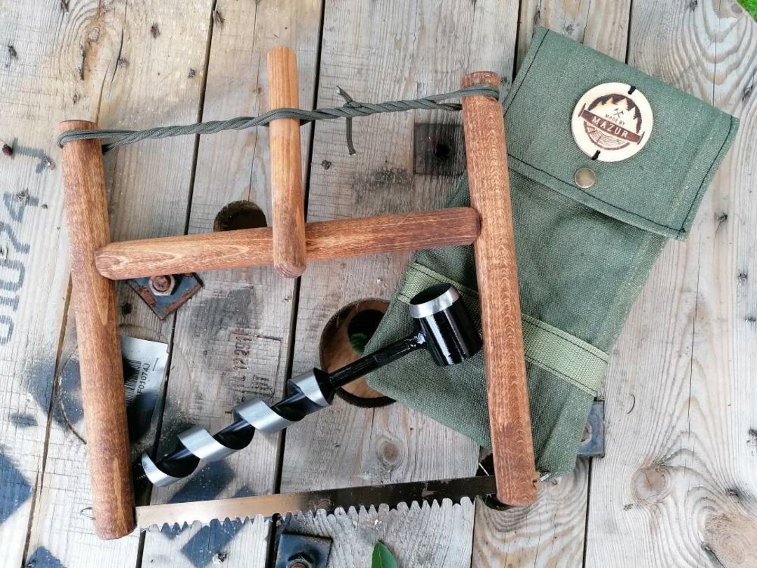 Folding Bow Buck Saw Bushcraft Survival Outdoor Scotch Eyed Auger - Etsy