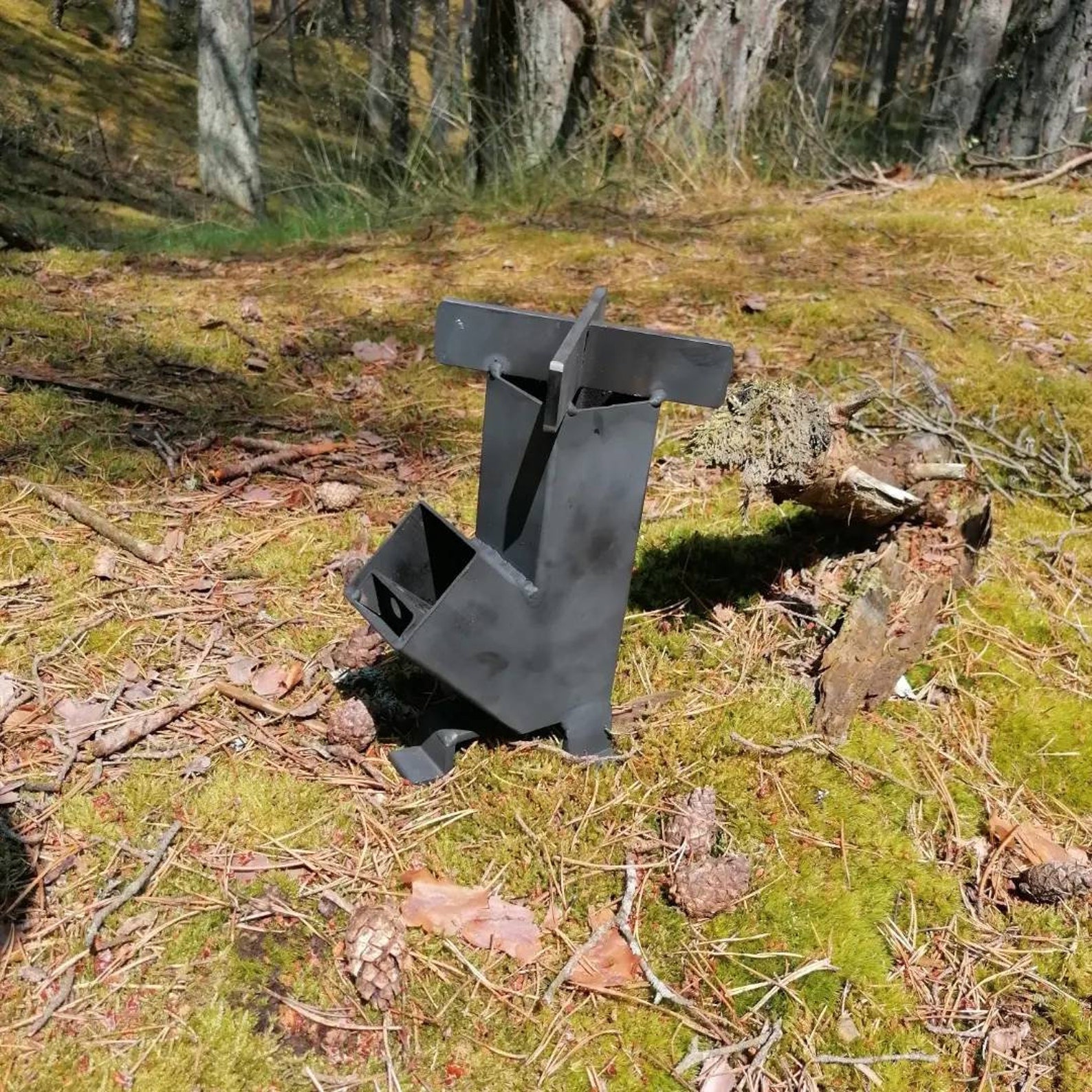 Rocket Stove Grill Bbq Bushcraft Survival Outdoor Cooking Fire - Etsy