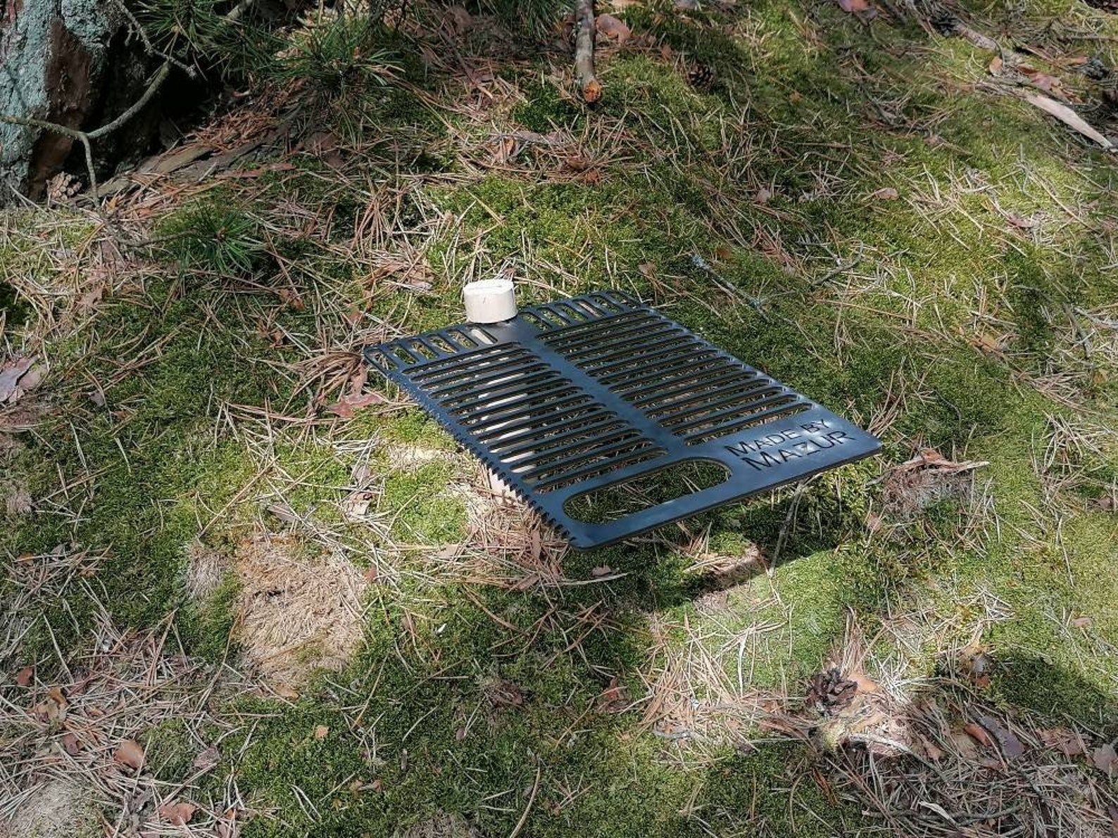 Metal Campfire Cooking Grill Bushcraft Survival Fire Pit Outdoor ...