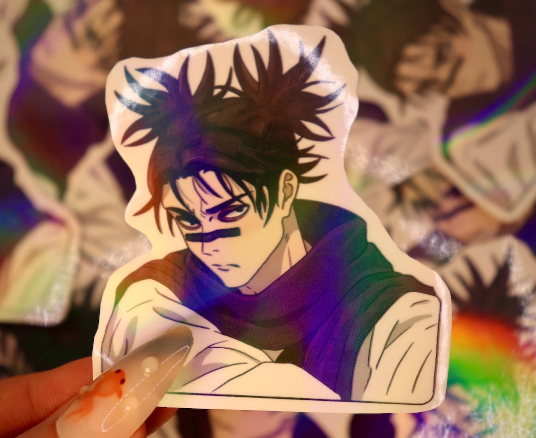 Holographic Vinyl Stickers: Jujutsu Anime JJK Manga Pig-tail Curse User ...