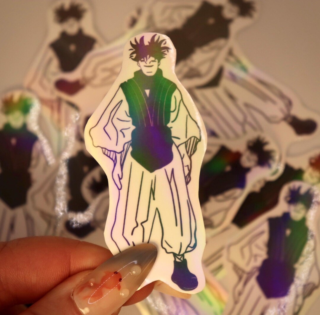 Jujutsu Anime JJK Curse User Low Res Manga Panel Holographic Vinyl ...