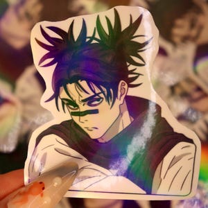 Holographic Vinyl Stickers: Jujutsu Anime JJK Manga Pig-tail Curse User ...