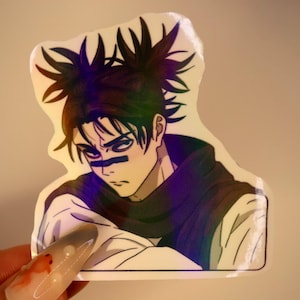 Holographic Vinyl Stickers: Jujutsu Anime JJK Manga Pig-tail Curse User ...