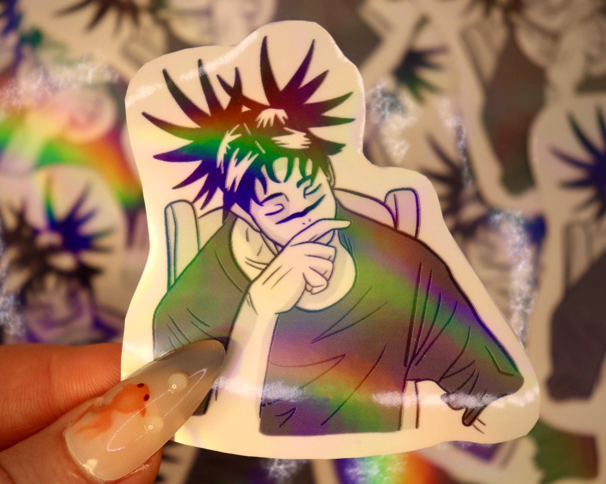 Jujutsu Anime JJK Manga Panel Redraw Curse User Sorcerer Holographic ...